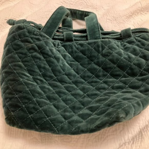 GAP | Bags | Green Velvet Diamond Purse | Poshmark